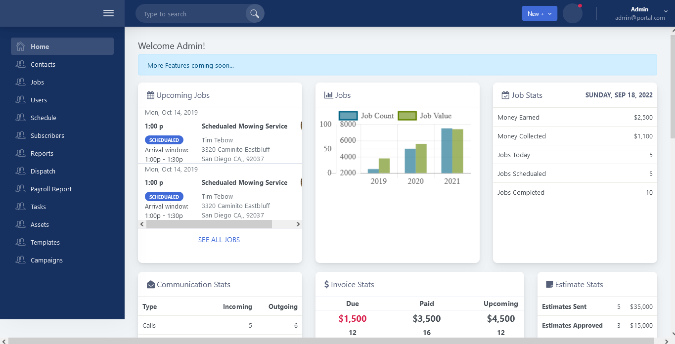 Tradesmen CRM - Project Details